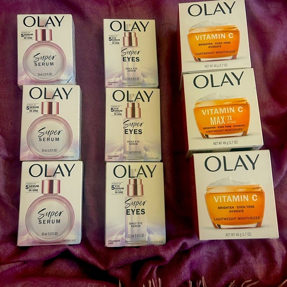 OLAY | Skincare | Olay Super Serum Super Eyes And Vitamin C Resellers Bundle | Poshmark